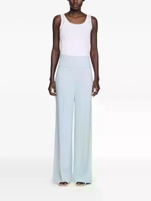 Sandro Striped Sequin Wide-leg Trousers - Blue