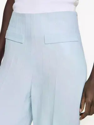Sandro Striped Sequin Wide-leg Trousers - Blue