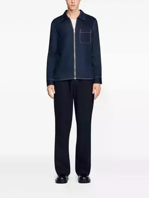 Sandro Loose-fit Zip-up Shirt
