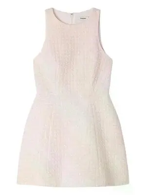 Sandro Sequin Tweed Mini Dress