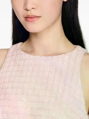 Sandro Sequin Tweed Mini Dress