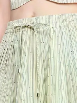 Sandro Striped Rhinestone Embellished Mini A-line Skirt - Neutrals
