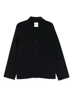 Sandro Buttoned Patch-pocket Jacket - Blue
