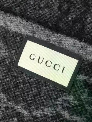 Gucci 2020s Gg-pattern Scarf - Grey