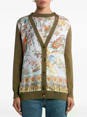 Etro Floral Insert Cardigan