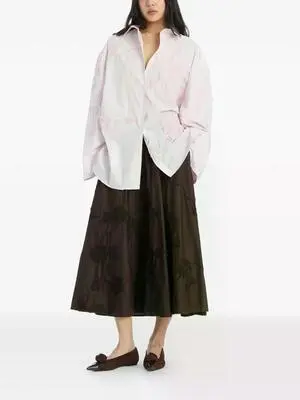 ROTATE BY BIRGER CHRISTENSEN Oversized Appliqué Shirt - Pink