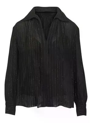 Vince Striped V-neck Blouse