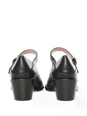 COCCINELLE Strap Leather Pumps - Black