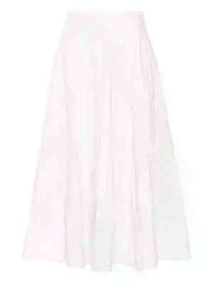 ROTATE BY BIRGER CHRISTENSEN Embroidered Midi Skirt - Pink