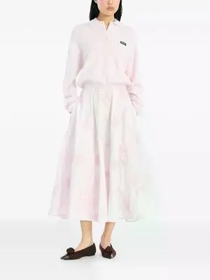ROTATE BY BIRGER CHRISTENSEN Embroidered Midi Skirt - Pink