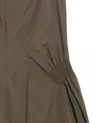 LOW CLASSIC Shirred Blouse Top - Green