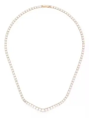 Maje Zirconia Stone Clasp Necklace - Gold