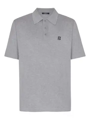 Balmain Logo-embroidered Cotton Polo Shirt