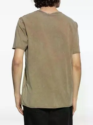 DIESEL® Acid-wash T-shirt With Raw Edges - Neutrals