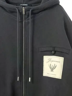 Jacquemus Le Torneo Zip-up Hoodie - Grey