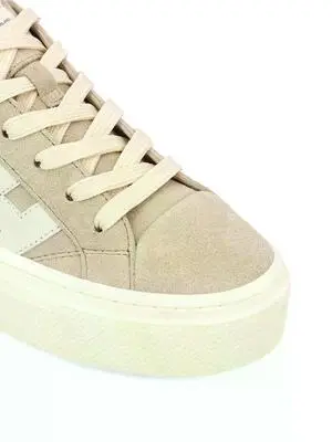 Hogan Crosswind Suede Sneakers - Neutrals