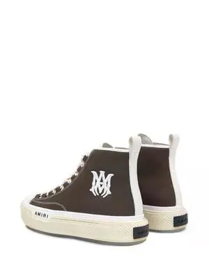 Amiri Ma Court High Top Sneakers - Brown