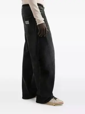 Dolce & Gabbana Wide-leg Jeans - Black