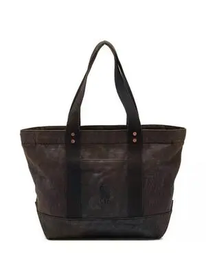 Polo Ralph Lauren Big Pony Metallic Tote Bag - Brown