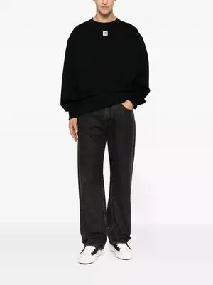 Balmain Logo-embroidered Crewneck Sweater