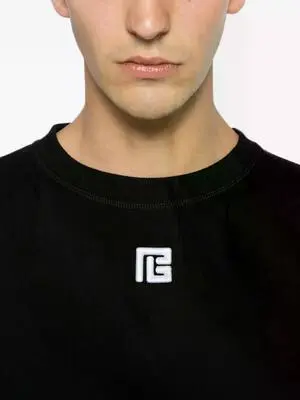 Balmain Logo-embroidered Crewneck Sweater