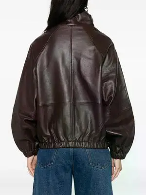 Sandro Zip-up Leather Jacket