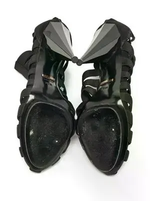 Gucci Strappy Suede Booties