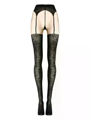 Wolford Passion Flower Tights - Black