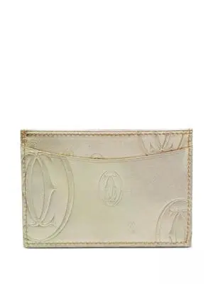 CARTIER Happy Birthday Leather Card Holder - Gold