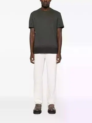 GOLDEN GOOSE Journey Heart-detail Distressed T-shirt - Grey
