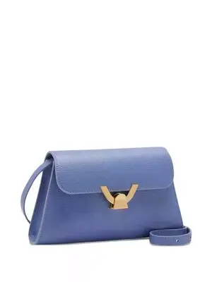 COCCINELLE Dew Leather Shoulder Bag - Blue