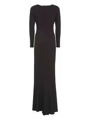 Elisabetta Franchi V-neck Maxi Dress - Brown
