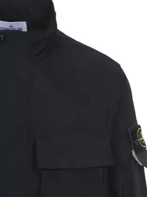 Stone Island Flap-pocket Jacket With Logo Patch