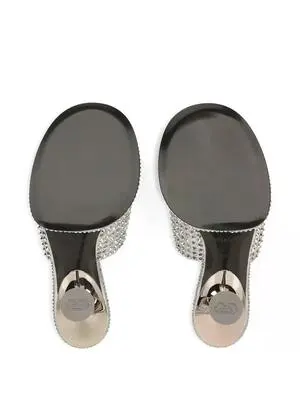 SERGIO ROSSI Orb Leather Mules