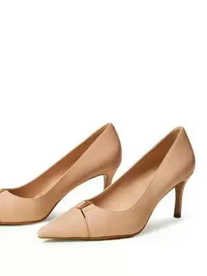 TWINSET Leather Pointed Toe Pumps