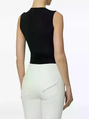 Elisabetta Franchi Jersey Top With Jewel Detail