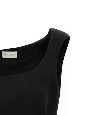 Magda Butrym Floral-ruffle Sleeveless Top