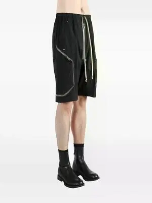 Rick Owens Blixa Bela Zip-pocket Shorts - Black