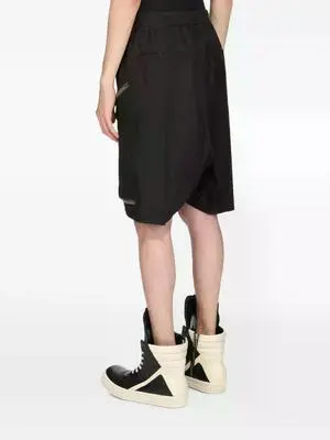 Rick Owens Blixa Bela Zip-pocket Shorts - Black