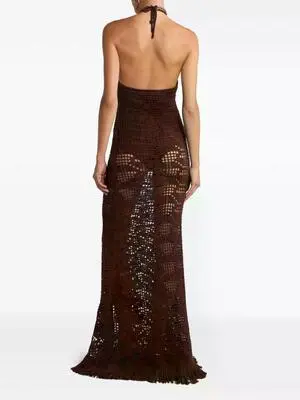 Etro Crochet-effect Maxi Dress