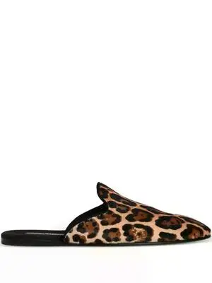 Dolce & Gabbana Almond Toe Slides Slipper