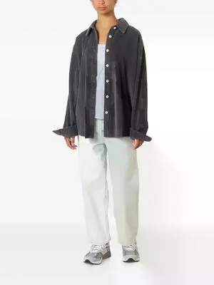 American Vintage Buttoned Corduroy Shirt - Grey