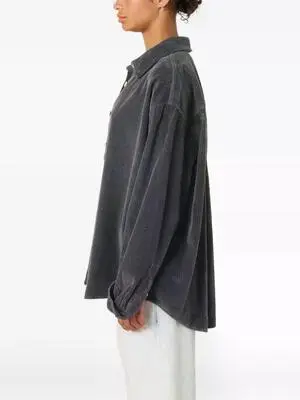 American Vintage Buttoned Corduroy Shirt - Grey
