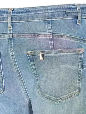 Liu Jo Belted Cuffed-hem Jeans - Blue