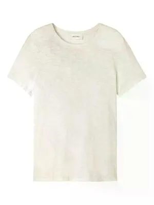 American Vintage Round-neck Short-sleeve T-shirt - White