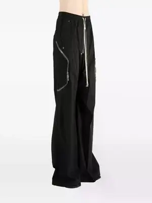 Rick Owens Blixa Belas Zip-pocket Trousers - Black