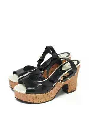 Fendi Leather Platform Sandals