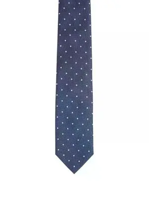 Brioni Polka-dot Neck Tie - Blue