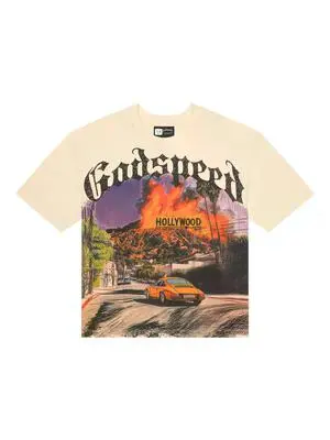 GODSPEED Los Scandalous Graphic-print T-shirt Neutrals