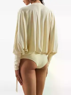 TALLER MARMO Long-sleeved Swimsuit With Tie Detailing